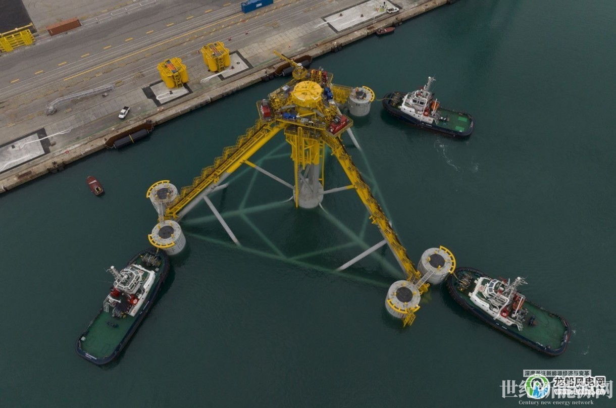 全球首座张力腿式浮式基础下水_世纪新能源网 Century New Energy Network